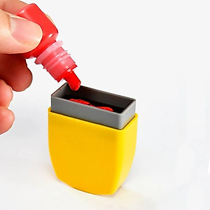 6 Pcs Teacher Stamps for Grading Classroom, Rectangular Self Inking Stamps Set, Motivational Encouraging Comments Colorful Stamps for Parent Signature School Teacher Review Homework Reward Supplies