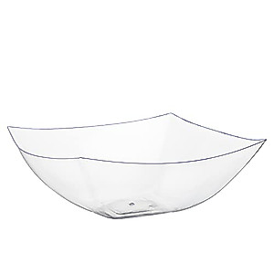 Exquisite Plastic Halloween Punch Bowl With Ladle I 4 Pcs I Looks Like A Glass Punch Bowl Set I 2 Sets of 1 Gallon Clear Punch Bowl Plastic With Punch Bowl Ladle Large Punch Bowl With Ladle 128Oz