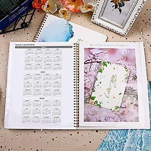 Monthly Planner/Calendar 2023-2025 - Jul. 2023-Jun. 2025, 2023-2025 Monthly Planner, 9" × 11", 2 Year Monthly Planner with Monthly Tabs + Pockets + Thick Paper + Twin-Wire Binding - Waterink