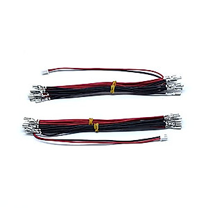 Arcity 2 Pcs Arcade Cable Wire LED Button Power Cable Daisy Chain 0.110 Inch /2.8mm Terminals Jumper Wire Harness Lighted Up 20 LED Arcade Buttons for USB Encoder, MAME, Arcade1Up, Raspberry Pi,PC New