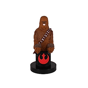 Exquisite Gaming: Star Wars: Chewbacca - Original Mobile Phone & Gaming Controller Holder, Device Stand, Cable Guys, Licensed Figure