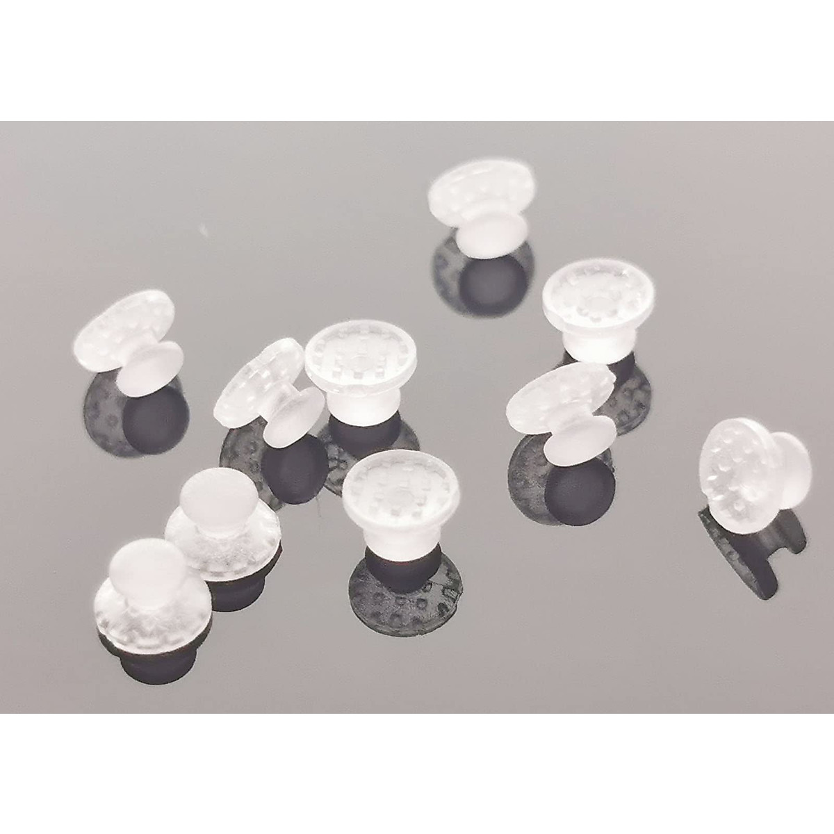 SmileTech Transparent Orthodontic Composite Dental Ceramic Lingual Buttons Bondable Round Base (1 Pack)