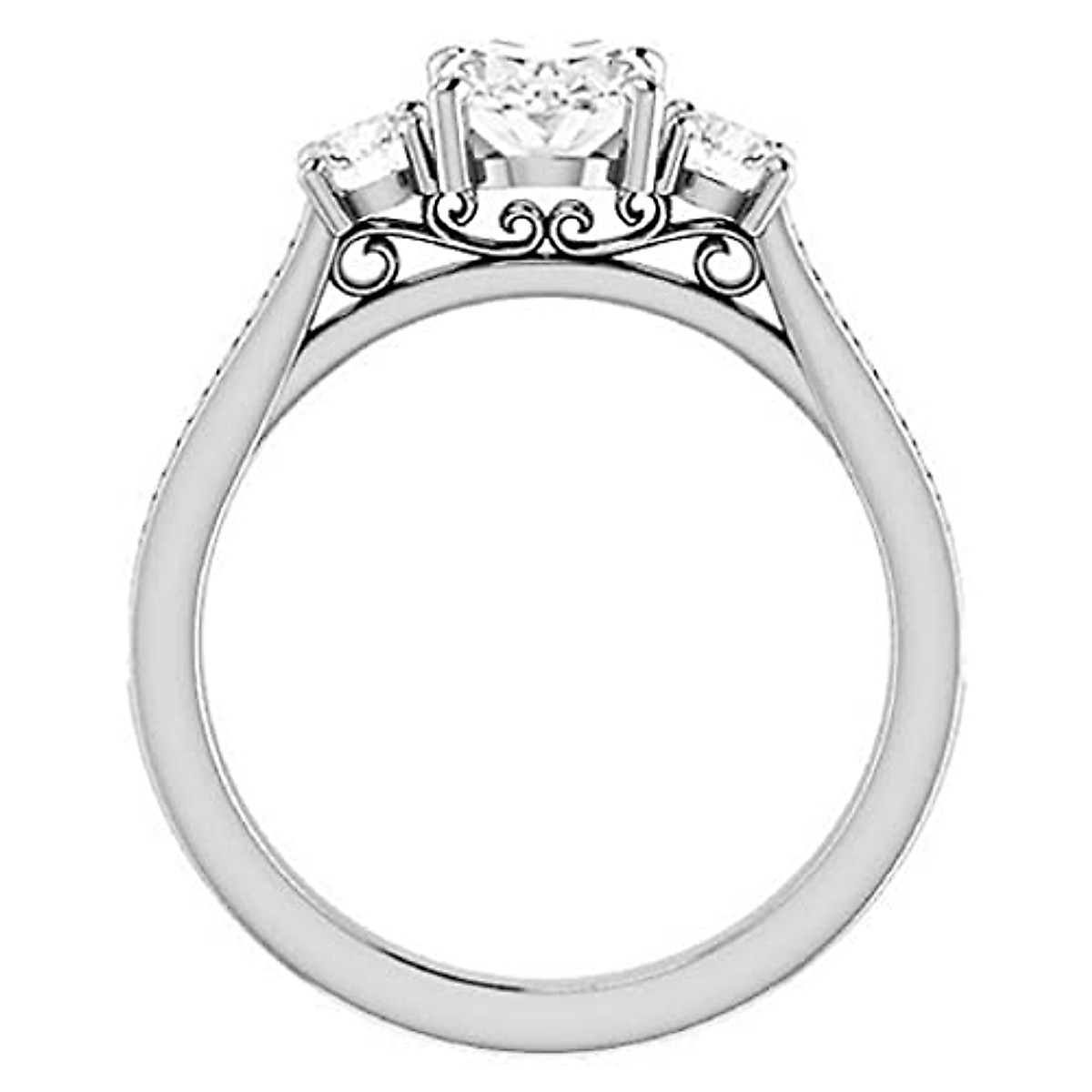 925 Silver, 10K/14K/18K Solid Gold Handmade Engagement Ring, 3 CT Oval Cut Moissanite Solitaire Ring, Wedding Ring for Women/Her, Anniversary Promise Gifts, VVS1 Colorless (10K Solid Rose Gold)