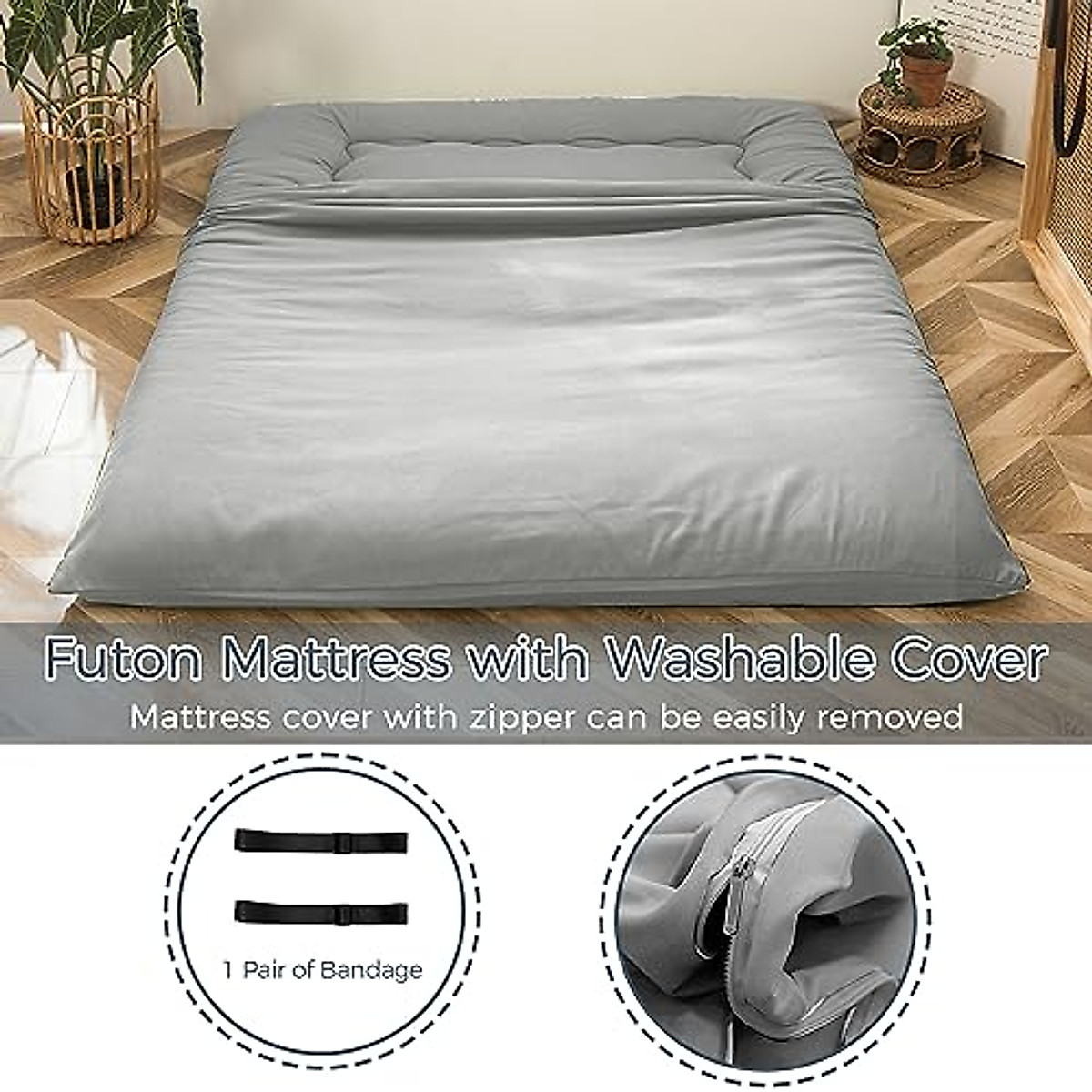MAXYOYO 6" Extra Thick Japanese Floor Mattress Futon Mattress