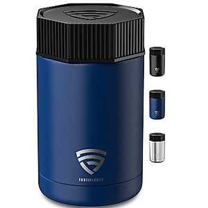 Fortiflower - Upgraded Lid | 12oz Storage Container Jar | Light Proof Jars, Herb Jar, Static, Child Resistant Spice Jar, Coffee Jar, Protein Powder Container & more!