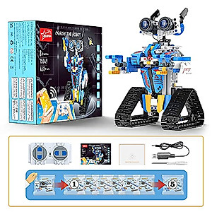 Henoda STEM Robot Toy for 8-16 Year Olds, Programmable Building Kit with APP or Remote Control, Educational Birthday Gift