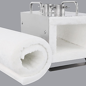 Lyrufexon Ceramic Fiber Insulation, 24"x15.7"x1" Thick, 2600F Fireproof Insulation Blanket for Wood Stove Baffle, Fireplace, Pellet Stove, Chimney, Furnace, Boiler, Pizza Ovens and Forge