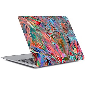 Hard Case Compatible with New MacBook Air 13 Inch Case 2020 2019 2018 Release Model A2337 M1 A2179 A1932 with Retina Display and Touch ID, Matt Plastic Hard Shell Case Cover - Colorful