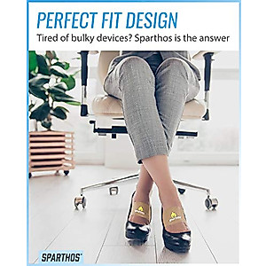 Sparthos Plantar Fasciitis Support - Arch Compression Sleeve - Foot Feet Brace, Ankle Pain Relief, Night Splint - Dr Sock Docsocks Soothers Supports - Mens and Womens (Beige-S)