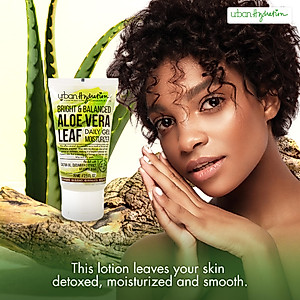 Urban Hydration Bright & Balanced Aloe Vera Leaf Facial Gel Moisturizer | Lightweight, Hydrates, Reduces Inflammation, Fights Acne, Anti-Aging Benefits For Smooth Skin, All Skin Types | 2.5 Fl Ounce