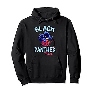 Marvel Comics Retro Classic Chibi Black Panther Yarn Ball Pullover Hoodie