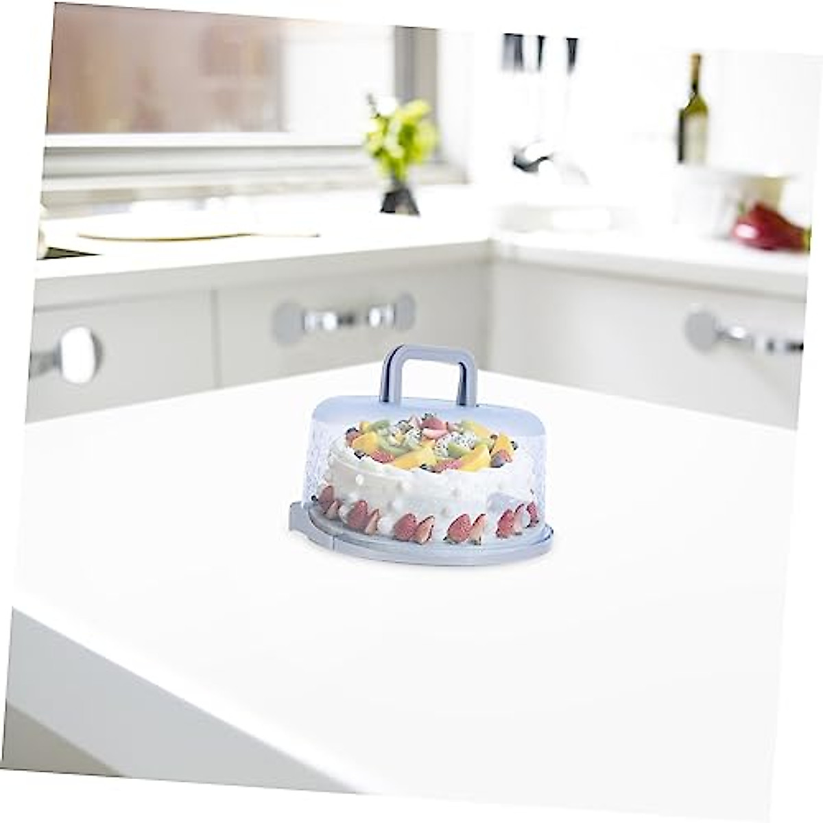 HEMOTON 1 PC Box Portable Cake Box Angel Food Cake Pan Cupcake Dome Lid Portable Cake Container Fruit Containers Plastic Storage Box Plastic Container Birthday Cake Box Plate Cover