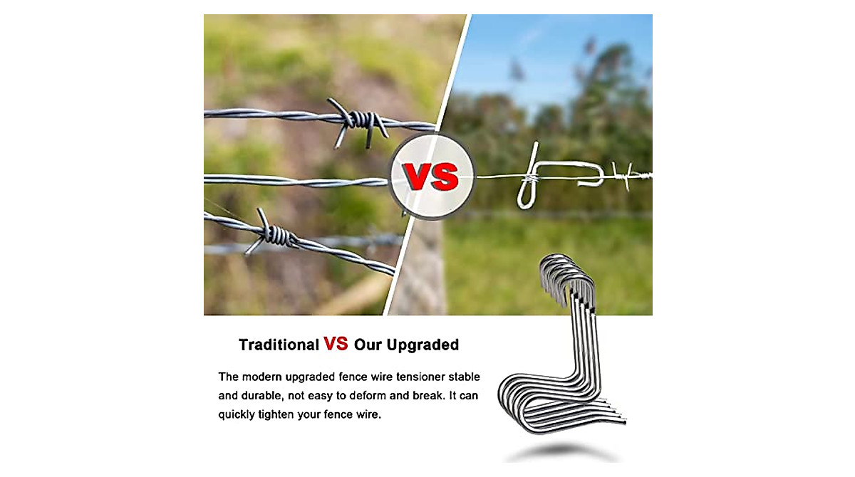 40 Pcs Fence Wire Tighteners for Quick Repairs