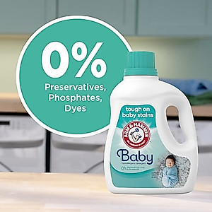 ARM & HAMMER Baby, 77 Loads Hypoallergenic Liquid Laundry Detergent, 100.5 fl oz
