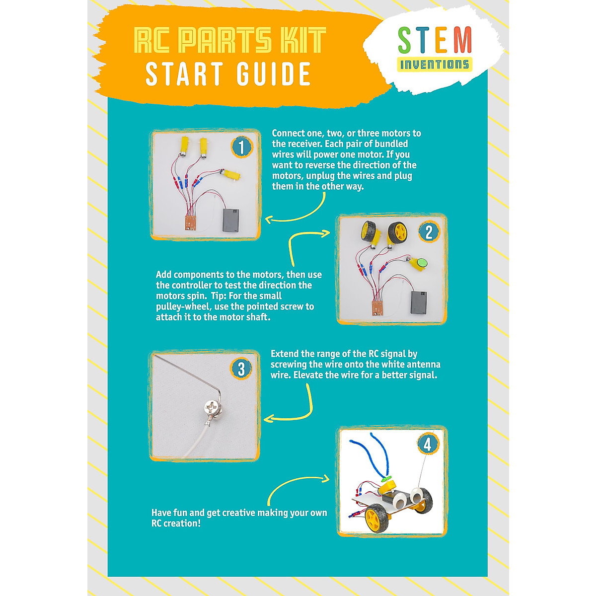 DIY RC Parts Kit - Make Anything into a Remote Control Vehicle