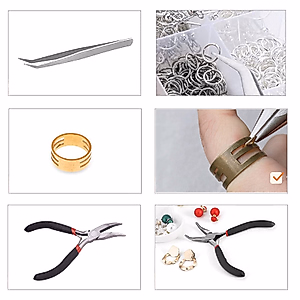 5 Colors Earring Hooks Kit Hypoallergenic Ear Wires and 1000pcs Jump Rings for Earrings Making Jewelry Making Findings