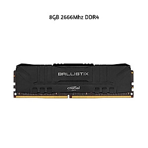 Crucial Ballistix DDR4-2666 8GB/1G x 64 CL16 Desktop Gaming Memory (White)