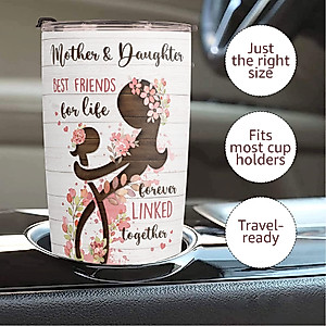 Macorner Mothers Day Gifts - Birthday, Christmas Gifts for Mom - Mothers Day Gifts For Mom From Daughter - - Stainless Steel Tumbler 20oz - Symbol Daughter and Mom Tumbler 20 oz