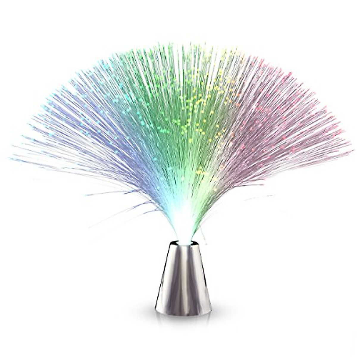 Light Up Fiber Optic Party Centerpieces with Color Changing LED Lights (Set of 12)