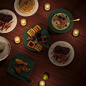 Fmix 6Pcs Flameless Candles, 2"×1.8" LED Candles Warm White Battery Operated Candles Tea Lights Candles, Realistic Twinkle Battery Candles, Electric Candles for Valentine Christmas Wedding