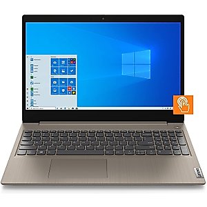 Lenovo IdeaPad 3 15.6" HD Touchscreen Laptop, Intel Quad Core i5-1035G1, 16GB RAM, 512GB SSD+1TB HDD, 4-in-1 Card Reader, Webcam, Bluetooth, Wi-Fi 6, HDMI, Windows 10/11 Home