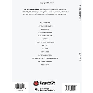 The Beatles for Kids - Easy Piano