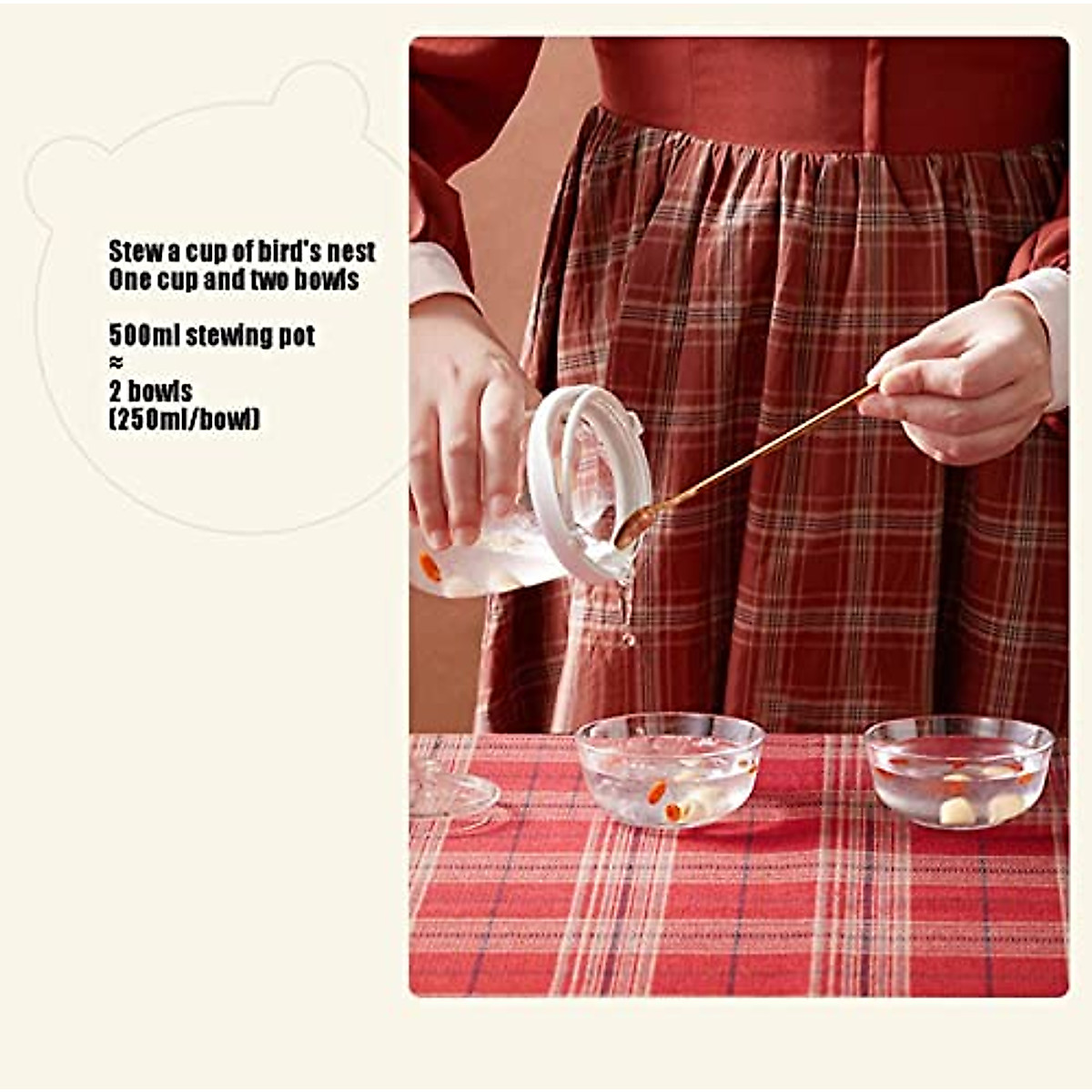 Household Multifunctional Tea Machine Health Pot Glass Kettle Intelligent Automatic Kettle Water Heater 1.5L with Filter Teapot Split Electric Teapot Anti-Dry Heat Preservation for 24 Hours A,1.5L (C