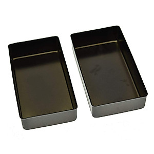 KAISH Set of 2 Sealed Humbucker Guitar Pickup Covers Brass Humbucker Pickup Cover No Holes Black