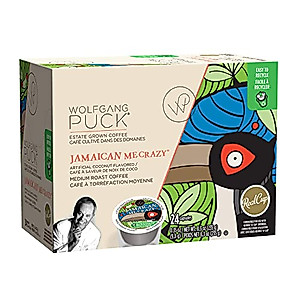 Wolfgang Puck Coffee, Keurig KCups for Keurig Brewers, White, Jamaican Me Crazy, 24 Count (Pack of 1)