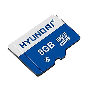 Hyundai 8GB Flash Class 4 Micro SD Memory with Adapter - 20MB/S Read Speed and 6MB/S Write Speed Components SDC8GC4