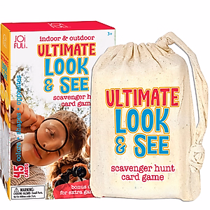 JOiFULi Look and See Scavenger Hunt Indoor Outdoor Card Game for Kids