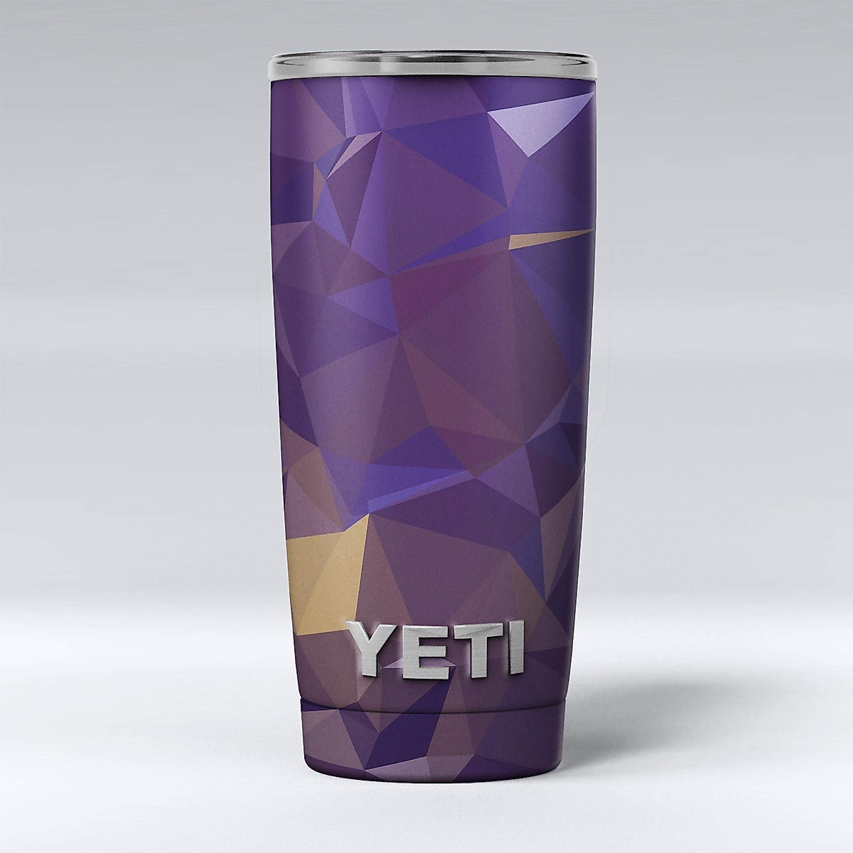 Design Skinz Purple Geometric V12 - Skin Decal Vinyl Wrap Kit Compatible with The Yeti Rambler Cooler Tumbler Cups