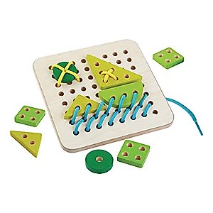 Amazon Basics Fine Motor Creative Lacing Board, 4-Pack