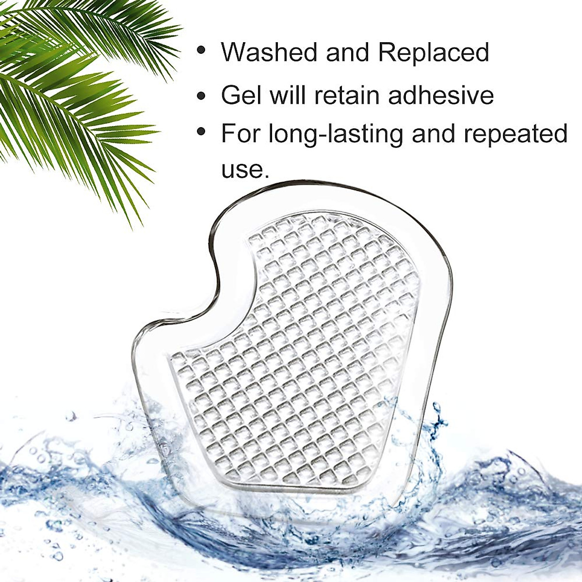 Kimihome Metatarsal Pads 8 Count Gel Cushions, Ball of Foot Cushion Protect and Relieve Metatarsal, Sesamoid, Ball of Foot Pain - 4 Pairs