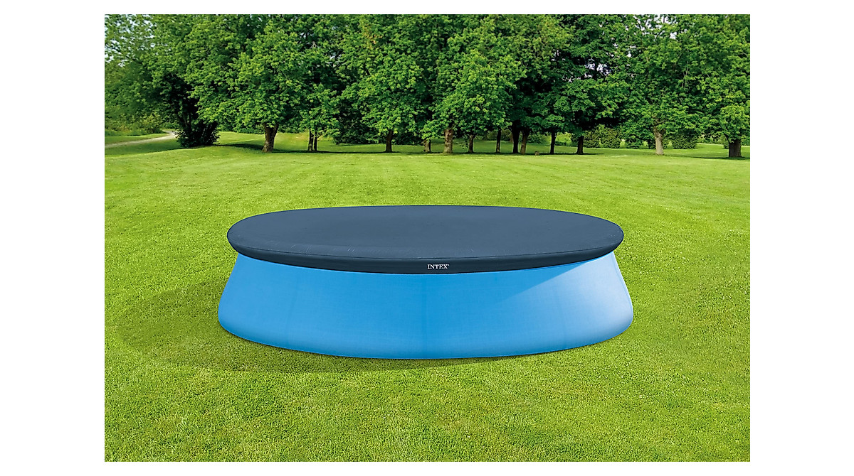 INTEX 28021E Pool Cover: for 10ft Round Easy Set Pools – Includes Rope ...