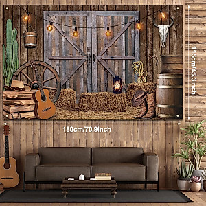 Partydream Western Cowboy Party Decorations Includes 50pcs Cowboy Balloons and 1Pcs Western Banner Cowboy Birthday Party Decorations Western Party Supplies Birthday Baby Shower