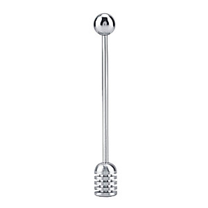 Honey Dipper Sticks, Solid Stainless Steel Honey and Syrup Dipper Stick Long Handle Honey Spoon Stirrer Mixing Tool for Honey Pot Jar Containers honey jar