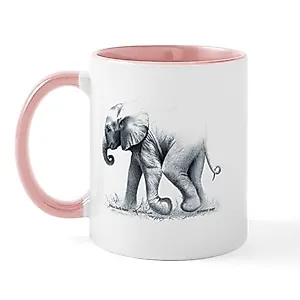 CafePress Baby Elephant Mug Ceramic Coffee Mug, Tea Cup 11 oz