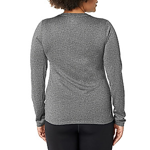 Hanes womens O9309 athletic shirts, Black Heather, Medium US