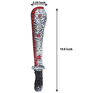 Spooktacular Creations 2 Bloody Machetes Costume Prop with Realistic Fake Bleeding Knife for Halloween Zombie Costume Contest Accessories, Trick-or-Treating, Cosplay, Dress-Up Party