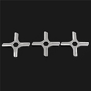 Pukido 3pcs #5 Blade Meat Grinder Parts Blade For Moulinex HV3/KRUPS F402