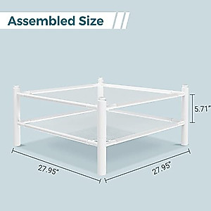 STORAGE MANIAC Sweater Drying Rack, Mesh Clothes Drying Rack, Stackable Laundry Drying Rack, Lay Flat Dryer for Delicates, Portable Dry Rack for Indoor or Outdoor, White, 2-Pack