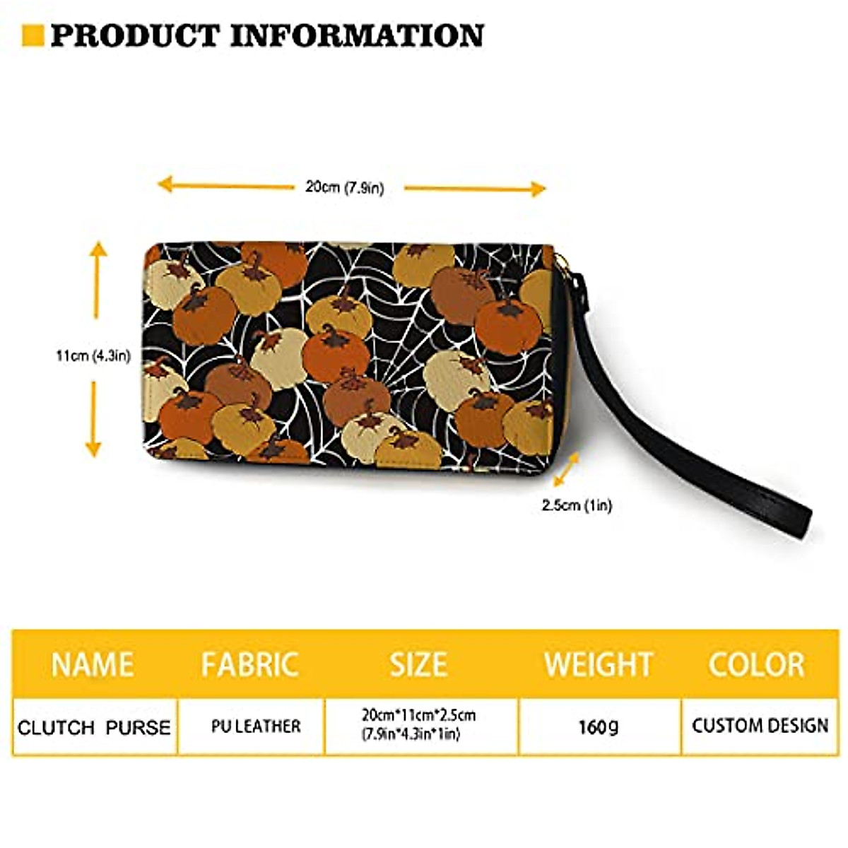 Binienty Pu Leather Wristlet Wallets for Women Girls, Cute Red Ladybug Print, Zip Arond Phone Purse Card Holder Organizer