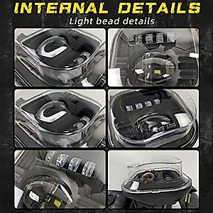 LED Fog Lights Assemblies Replacement for 2008 2009 2010 Ford F-250 F-350 F-450 F-550 Super Duty, 1 Pair Bumper Driving Fog Lamps Kit (Clear Lens)