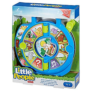 Fisher-Price Little People Toddler Learning Toy World of Animals See ‘N Say with Music and Sounds for Ages 18+ Months
