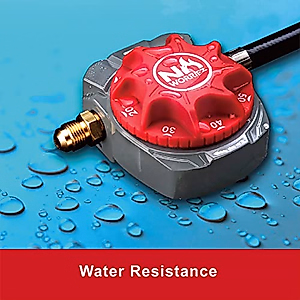 NO WORRIEZ 80,000 BTU Safety Automatic Outdoor BBQ Shut Off Mechanical Structure Gas Timer for Propane Grill and Natural Gas Grill(with 3/8'' flared assembly connector and hose, patent pending)