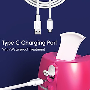 GREECHO Portable Blender, One-handed Drinking Mini Blender for Shakes and Smoothies, 12 oz Personal Blender with Rechargeable USB, Made with BPA-Free Material Portable Juicer, Rose Red