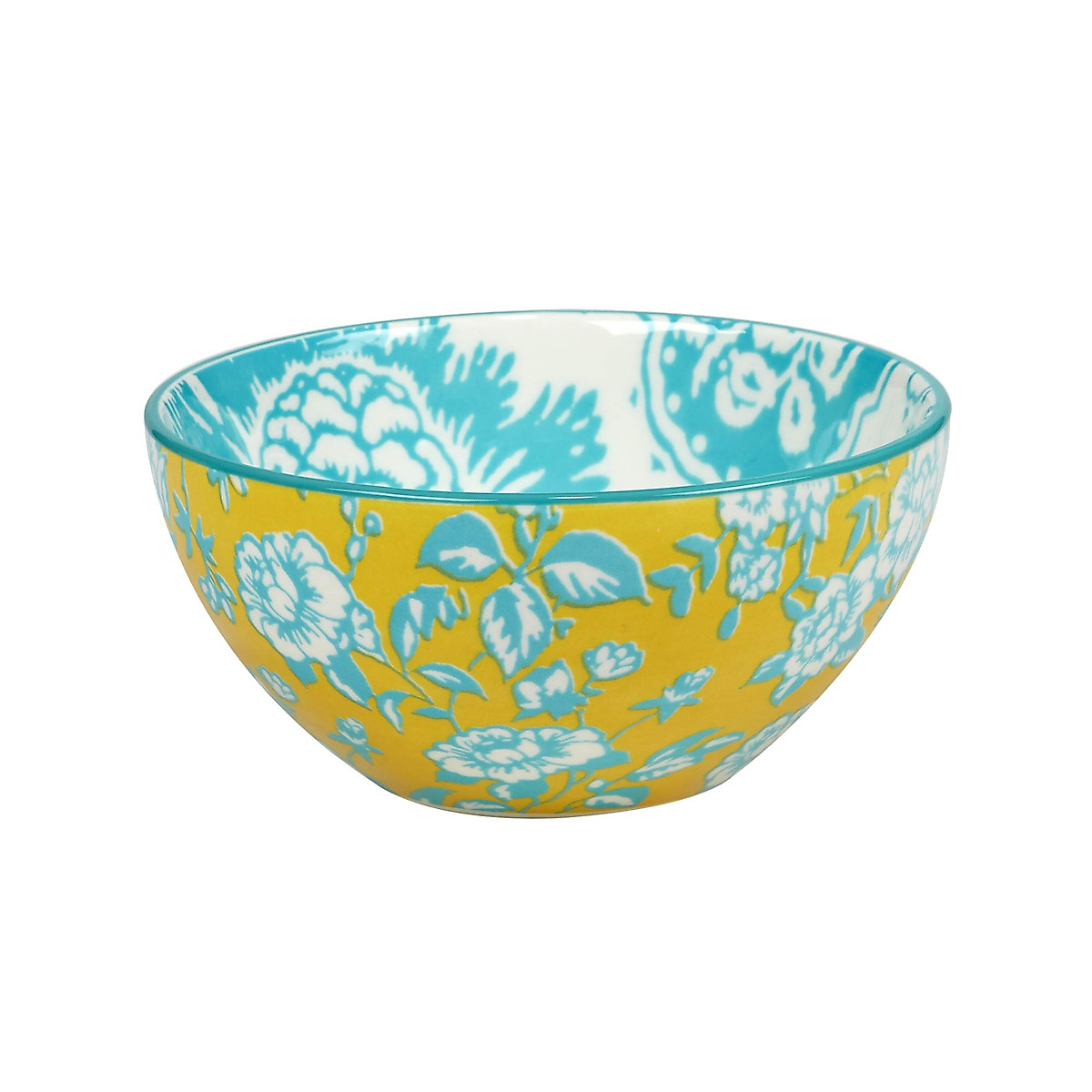 Certified International Damask Floral 6.25"All Purpose Bowls, Set of 6 Assorted Designs,