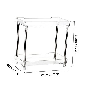 Andoer Two Tiered Organizer, 2 Tier Bathroom Organizer Countertop, Tier Organizer for Bathroom Vanity Countertop