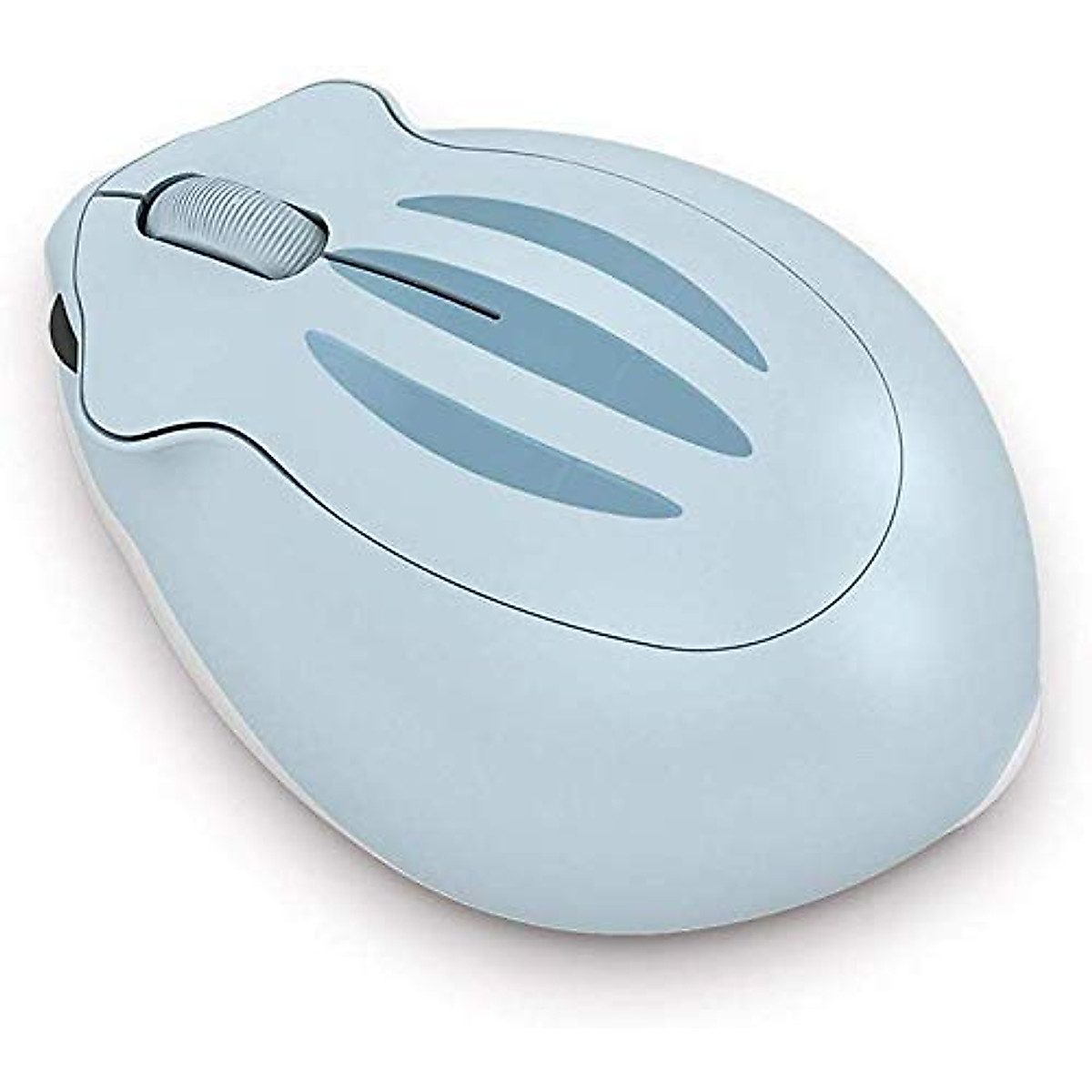 2.4GHz Wireless Mouse Cute Hamster Shape Less Noice Portable Mobile Optical 1200DPI USB Mice Cordless Mouse for PC Laptop Computer Notebook MacBook Kids Girl Men Women Mom Dad Gift (Blue)